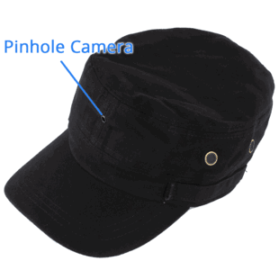 Body Worn Hidden Spy Video DVR Camera Hat / Baseball Type Cap 720P HD