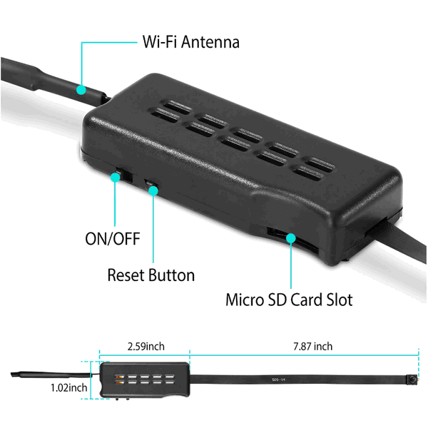 D.I.Y. Wifi Hidden Spy Camera Module 1080P With Audio, Motion Activated ...