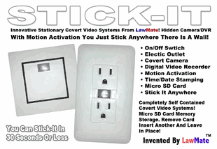 Electrical Outlet Motion Activated Hidden Camera / Spy Camera w/ built ...