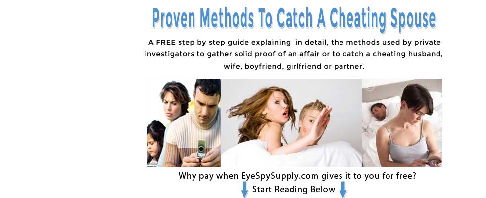 How To Catch A Cheating Spouse - FREE E BOOK