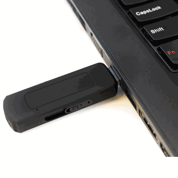 Voice Activated Digital Spy Audio Recorder / USB Flash Drive Easily ...