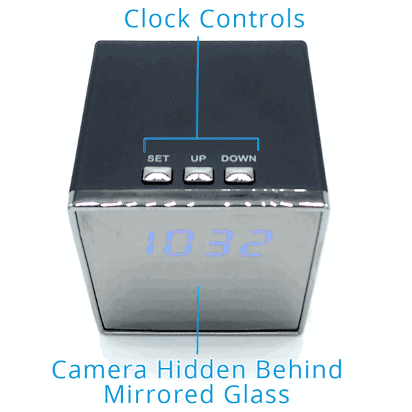 WiFi Cube Clock Hidden Spy Camera | 1080P HD | IR Night Vision | Motion ...
