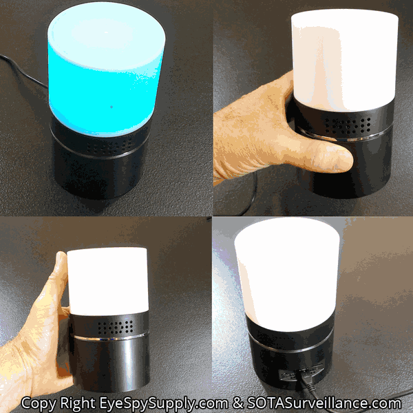 WiFi LED Lamp Hidden Spy Camera Desk Table IR Night Vision Motion ...