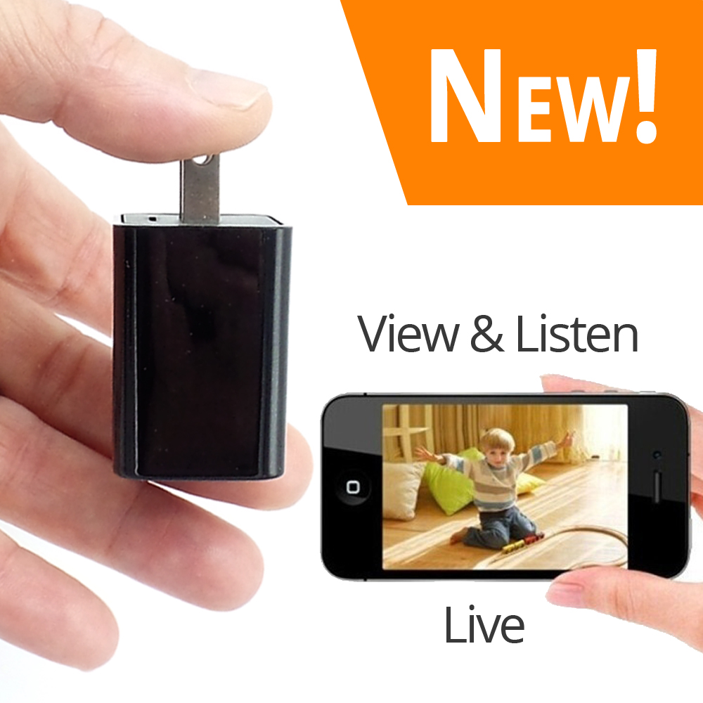 WiFi Hidden Spy Camera 1080P HD Video USB Phone Charger Audio Nanny