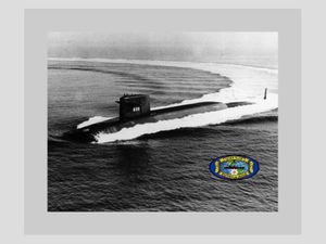 SSBN-633 USS Casimir Pulaski Canvas Art
