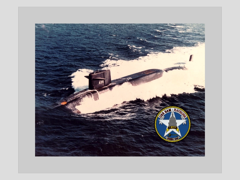 SSBN-635 USS Sam Rayburn Canvas Art