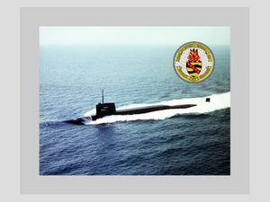SSBN-654 USS George C Marshall Canvas Art
