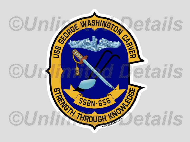 SSBN-656 USS George Washington Carver Insignia Decal