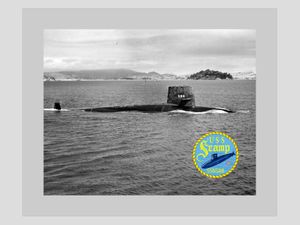 SSN-588 USS Scamp Canvas Art