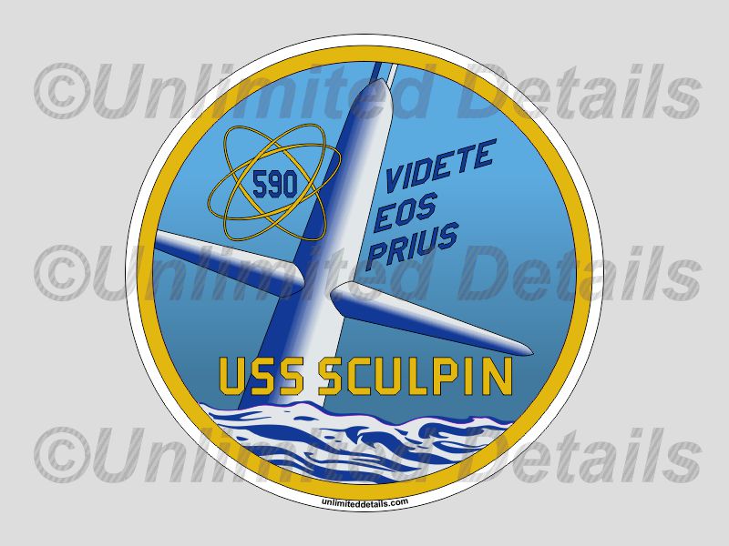 SSN-590 USS Sculpin Insignia Decal