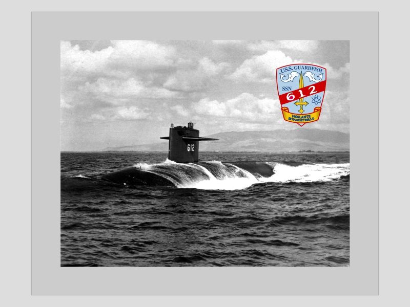SSN-612 USS Guardfish Canvas Art