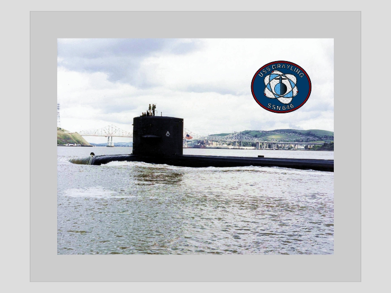 SSN-646 USS Grayling Canvas Art