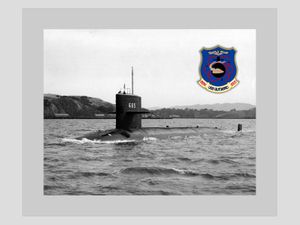 SSN-665 USS Guitarro Canvas Art