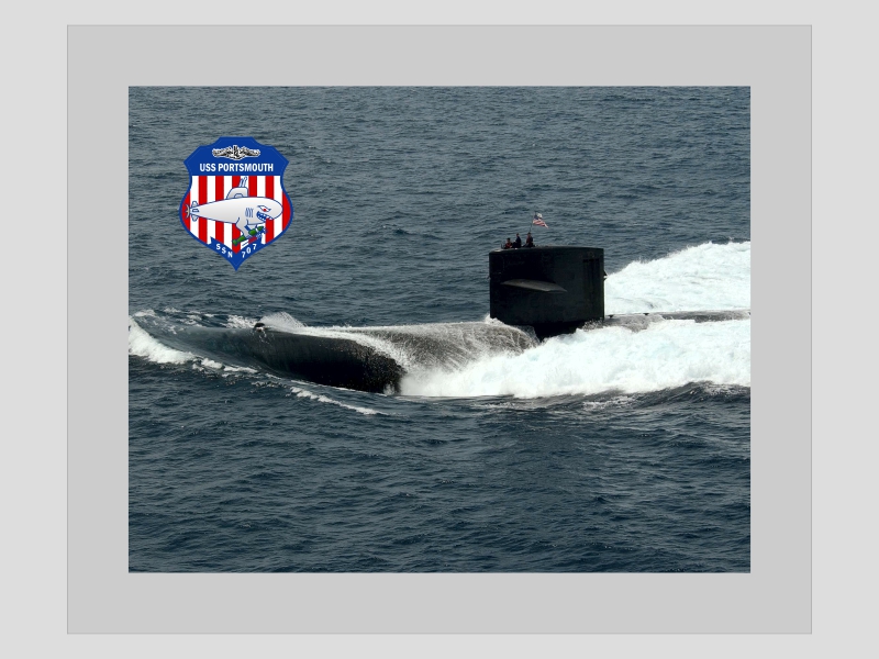 SSN-707 USS Portsmouth Canvas Art