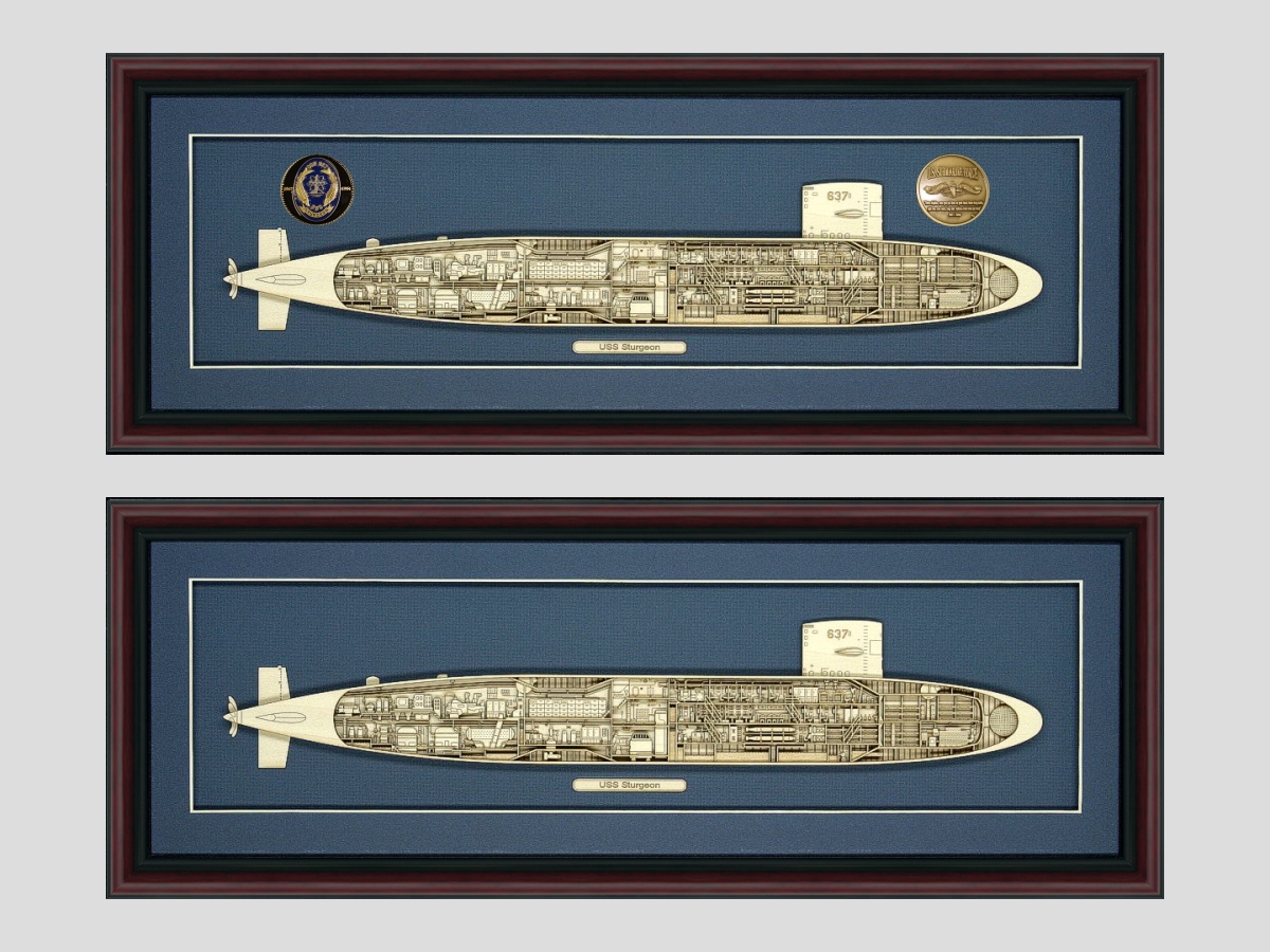 USS Sturgeon (SSN-637) Submarine Cutaway