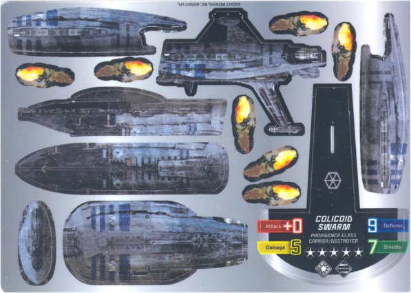 Star Wars Pocketmodel Ship Card Colicoid Swarm