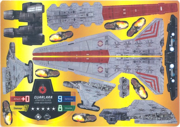 Star Wars Pocketmodel Ship Card Guarlara
