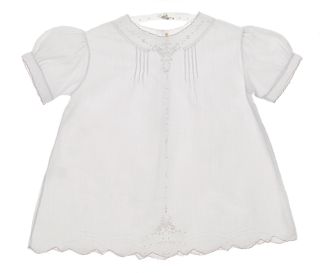 Heirloom 1930s White Batiste Pintucked Dress with Fagoting and Pink ...