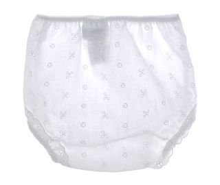 NEW Alexis White Eyelet Diaper Cover