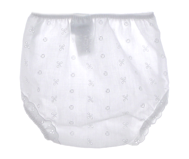 NEW Alexis White Eyelet Diaper Cover