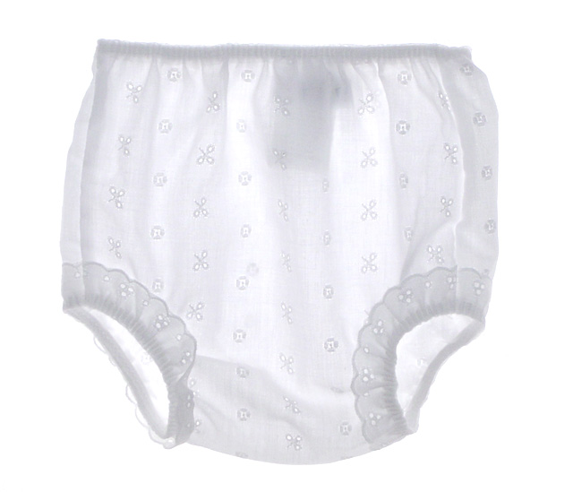 NEW Alexis White Eyelet Diaper Cover