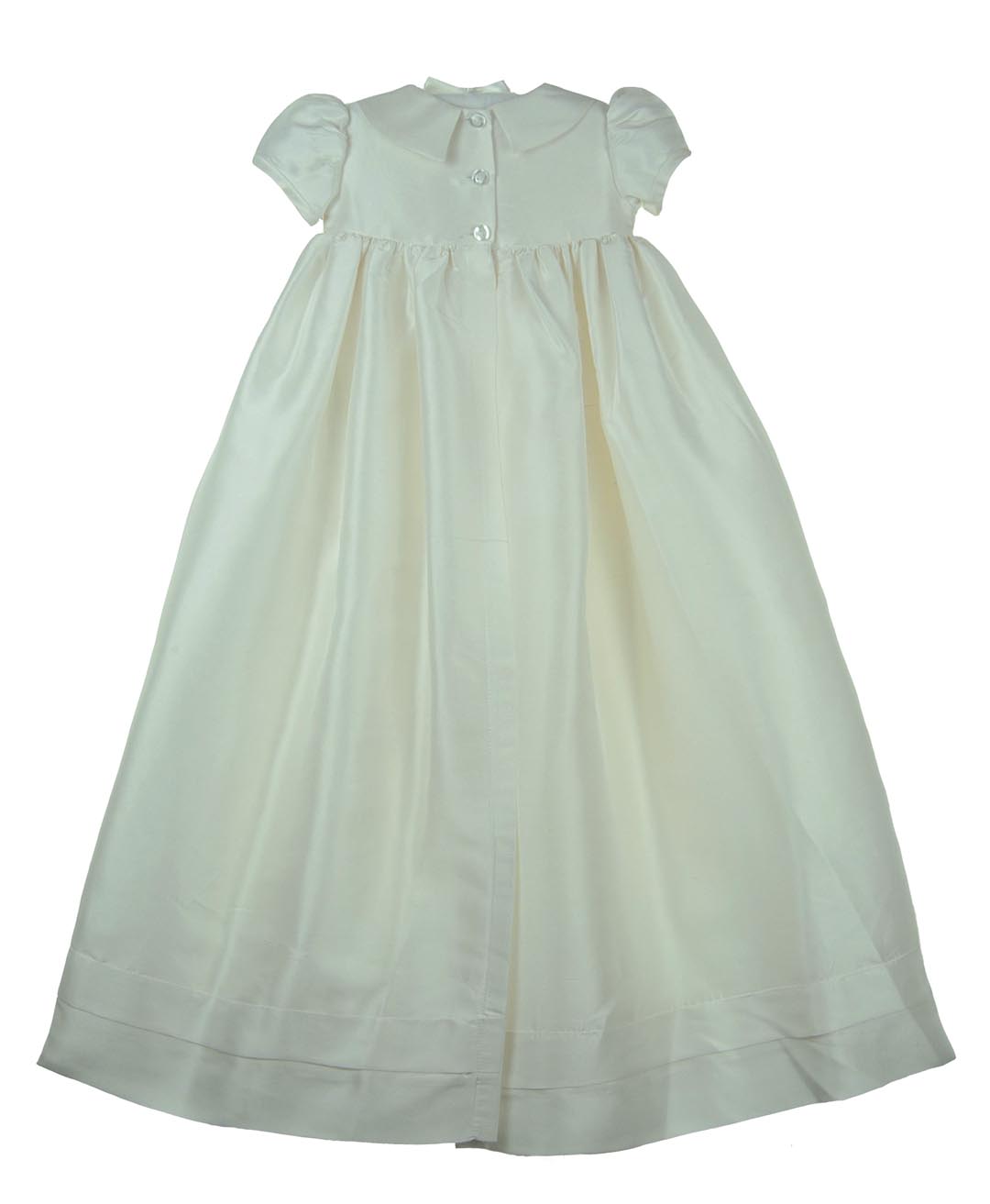 NEW Allie Wade Pearl White Silk Christening Gown