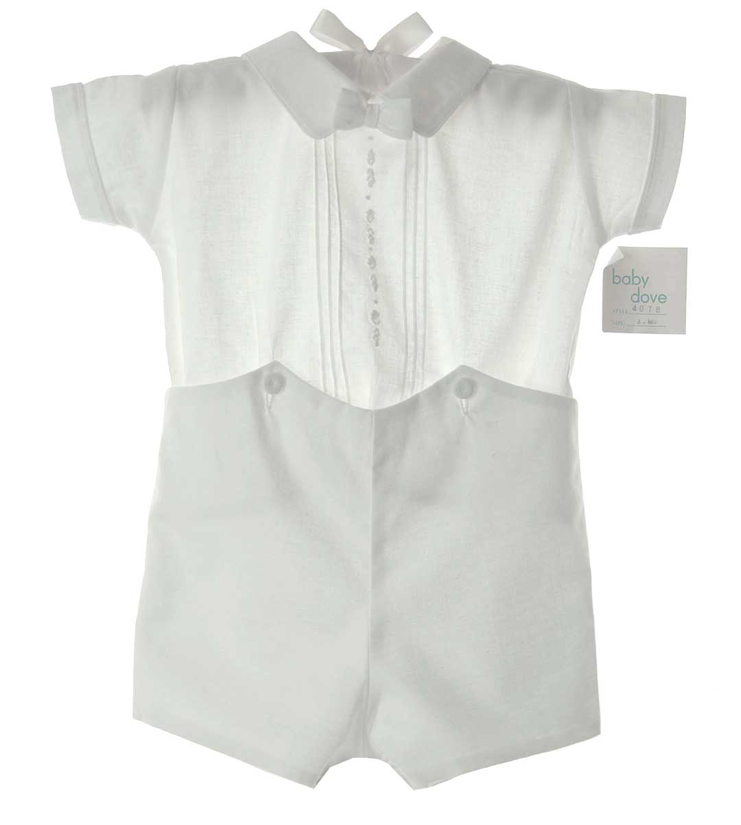 Baby Dove christening outfit,boys cotton christening outfit,cotton ...