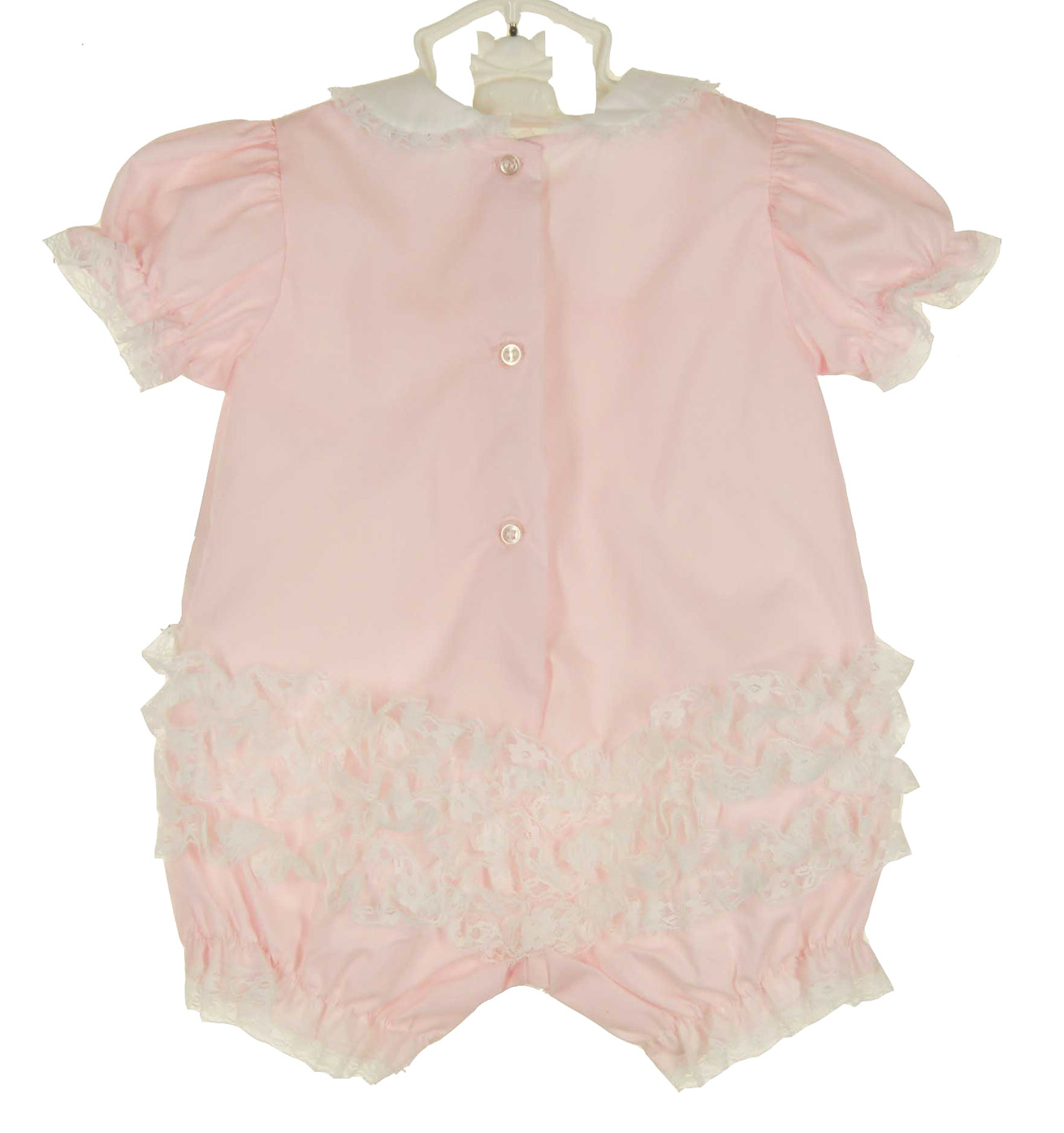 Bryan pink bubble with lace ruffled bottom,vintage style Bryan pink ...