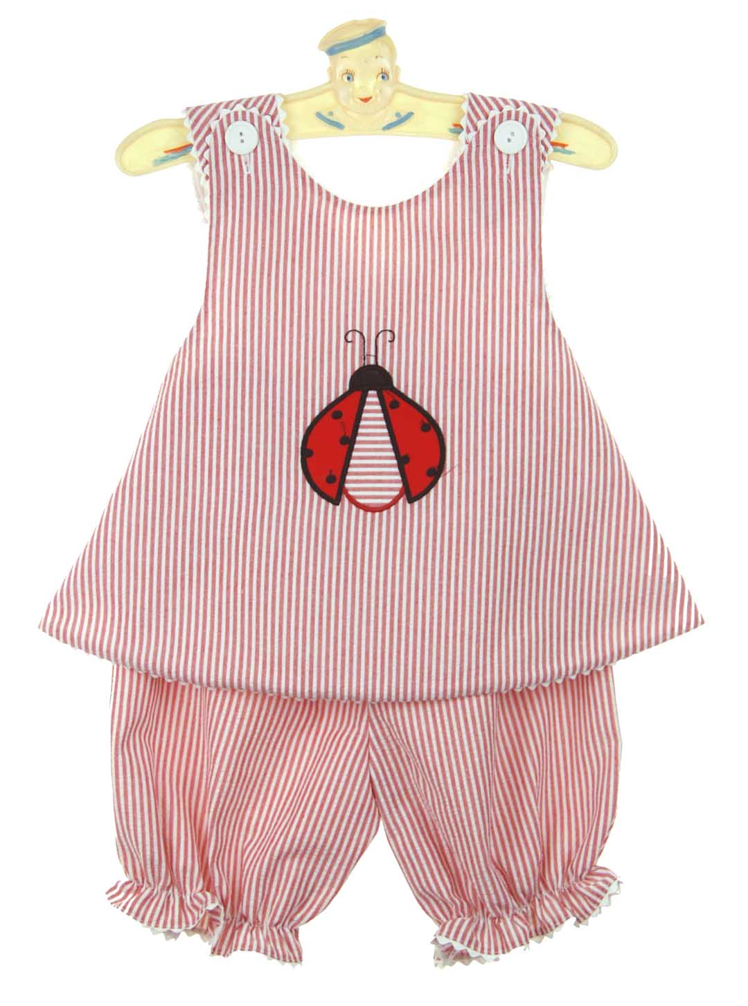 C. I. Castro sunsuit, baby girls sunsuit,red seersucker sunsuit,sunsuit ...