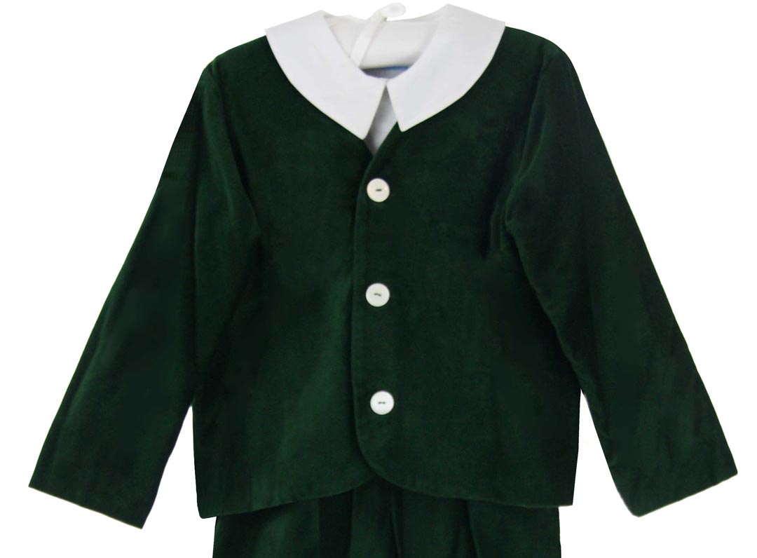 Gordon & Co,Gordon & Company,green velvet eton suit,velvet eton suit ...