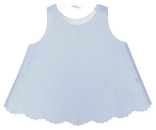 hand embroidered baby slip with scalloped trim,pink baby slip with ...