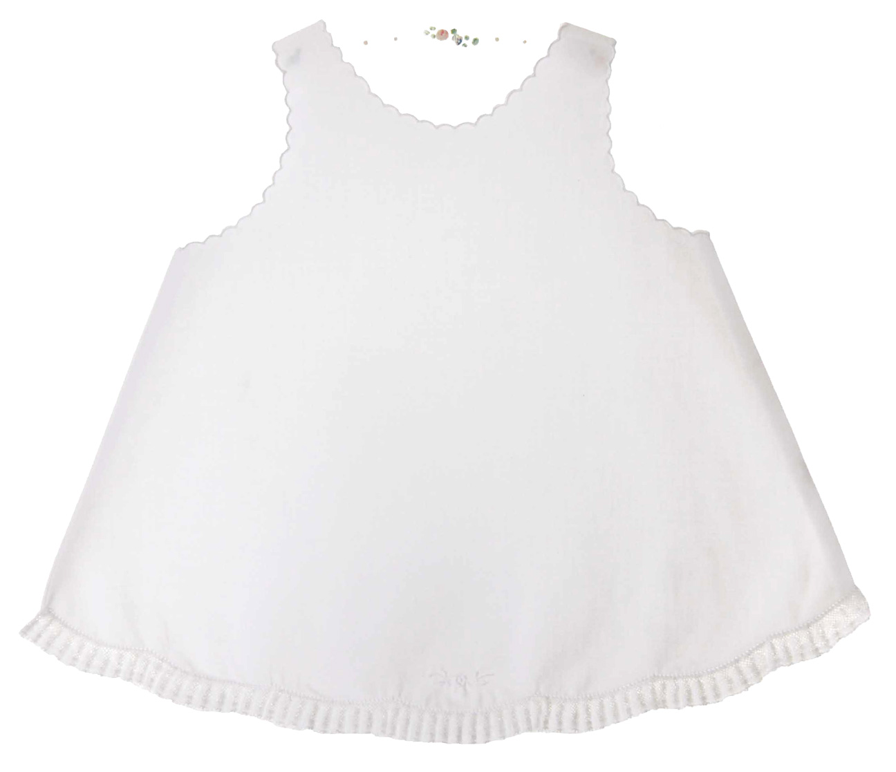 hand embroidered baby slip with lace trim,pink baby slip with lace trim ...