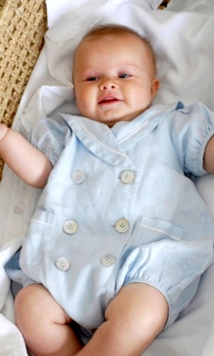 Little Linens sailor suit,Little Linens blue sailor outfit,blue linen ...