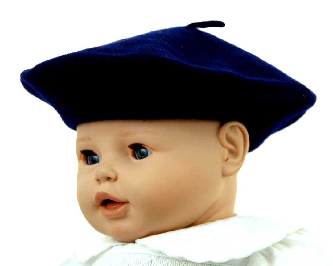 NEW Navy Wool Beret for Babies or Toddlers