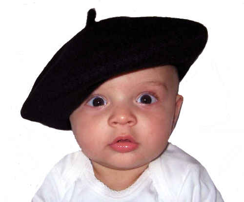 NEW Navy Wool Beret for Babies or Toddlers