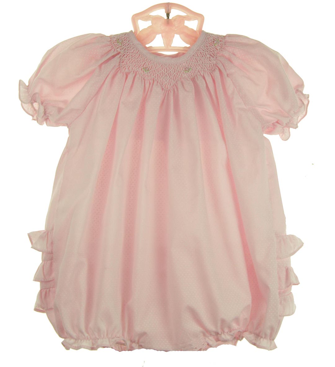 Petit Ami pink ruffled bubble,pink ruffle bottomed bubble,ruffle bottom ...