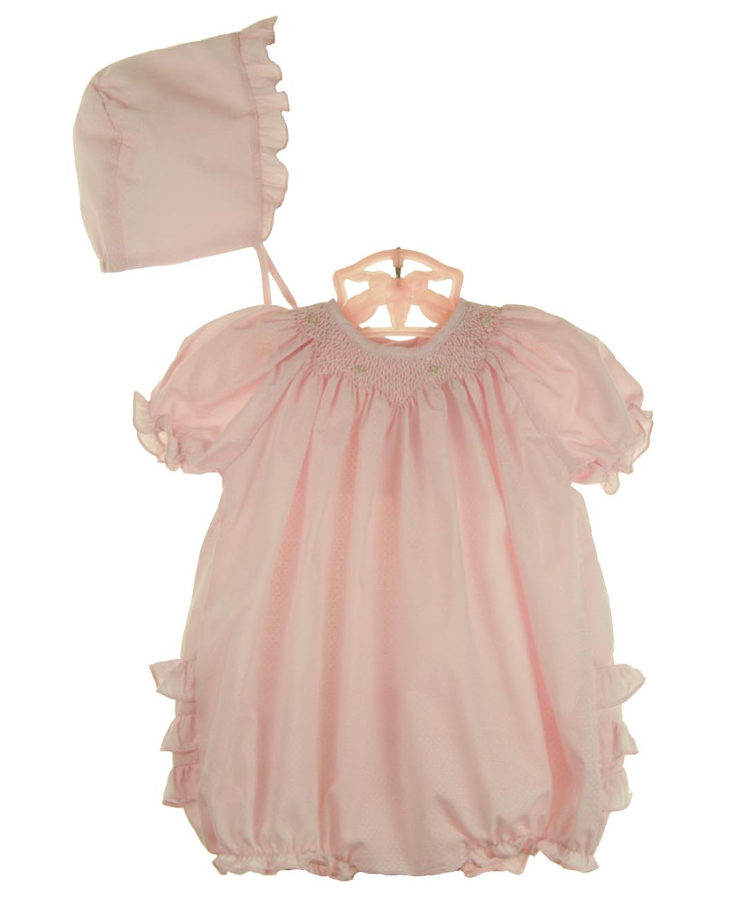 Petit Ami pink ruffled bubble,pink ruffle bottomed bubble,ruffle bottom ...