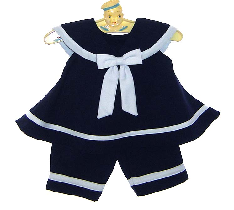 NEW Rare Editions Navy Sailor Capri Set