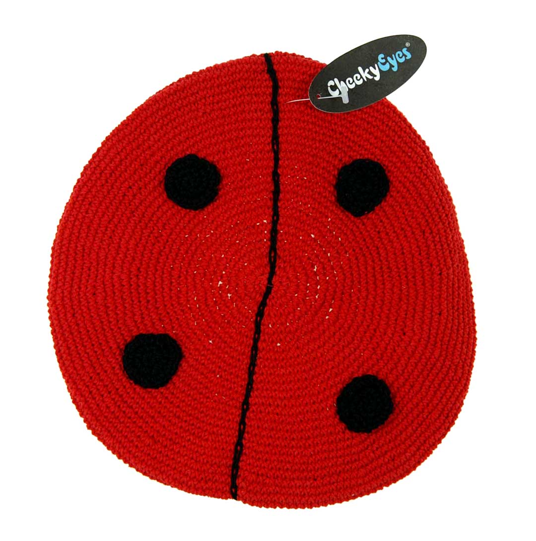 NEW Red Knit Ladybug Beret for Babies and Toddlers
