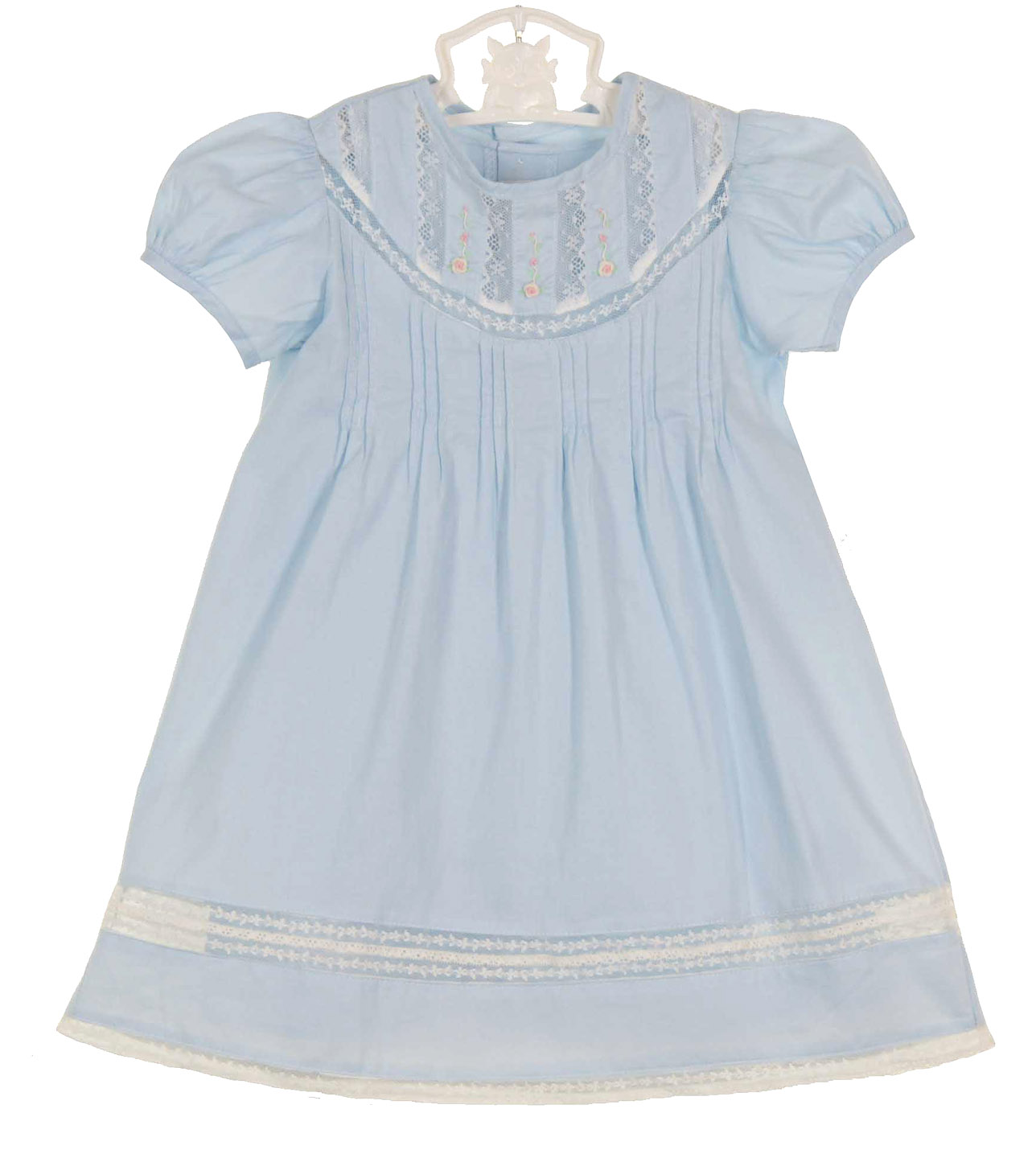 NEW Remember Nguyen (Remember When) Heirloom Style Blue Cotton Dress ...