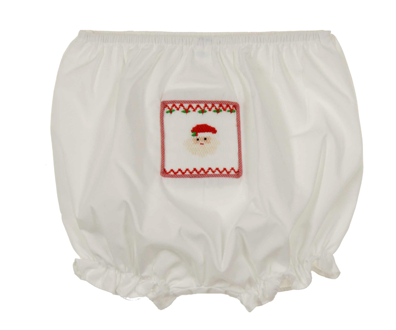 Santa smocked diaper cover,Santa smocked baby bloomer,baby girls diaper ...