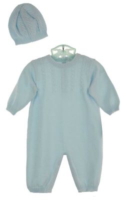 Renzo knit baby romper,Renzo white and blue baby romper,Renzo take home ...