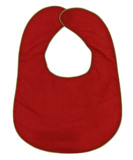 NEW Rosalina Red Bib with Green Piping