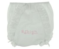 Rosalina white diaper cover with eyelet trim,white diaper cover for ...