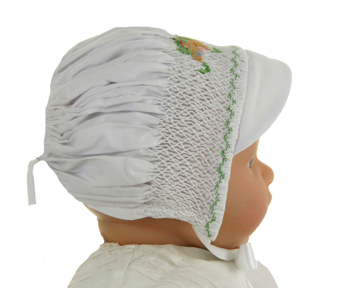 NEW Rosalina Boys Smocked Hat with Embroidered Frog