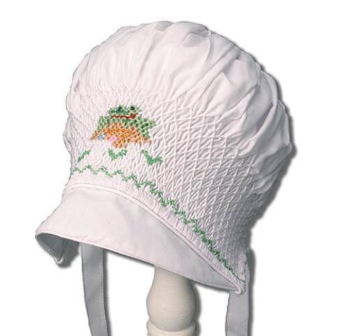 NEW Rosalina Boys Smocked Hat with Embroidered Frog