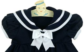 NEW Shirley Temple Style Navy Blue Sailor Dress and Matching Beret for ...
