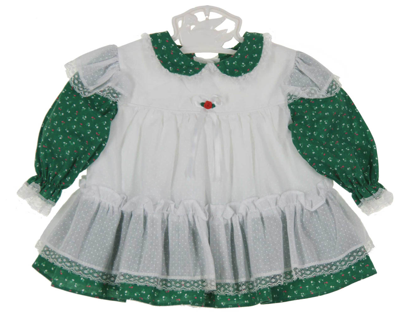 vintage Bryan green flowered pinafore dress,vintage green pinafore ...