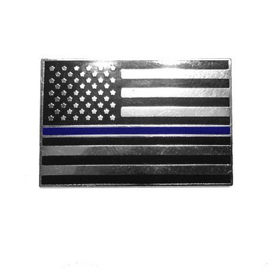 3 Pack of Thin Blue Line American Flag Police Support Lapel Pins Tie ...