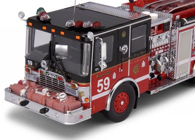 Code 3 1/32 Chicago Fire Department Company 59 Luverne Pumper (12996)